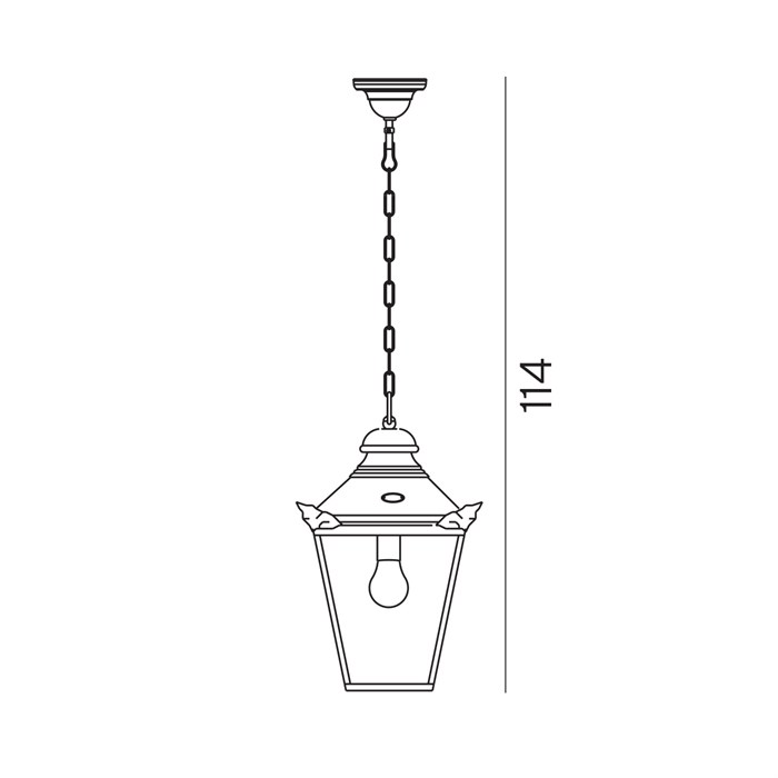 Norlys Chelsea 961 Kobber Loftlampe E27