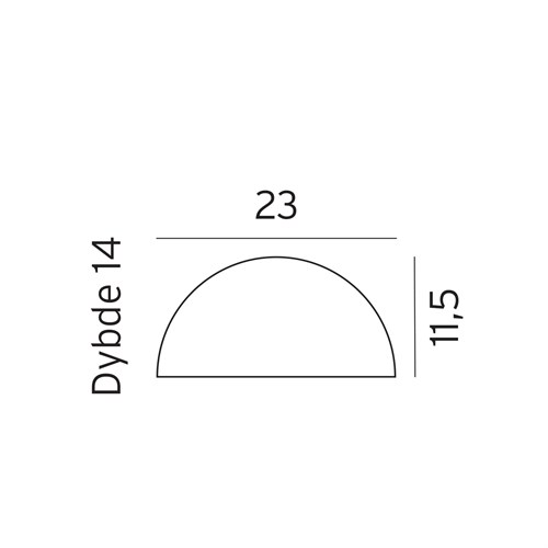 Norlys Paris 160 Sort Væglampe E27 23 cm 7042891600061